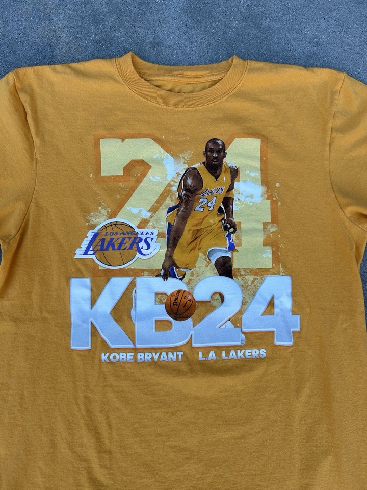 Y2K NBA Los Angeles Lakers Kobe Bryant #24 Player Shirt Size L Rare ...