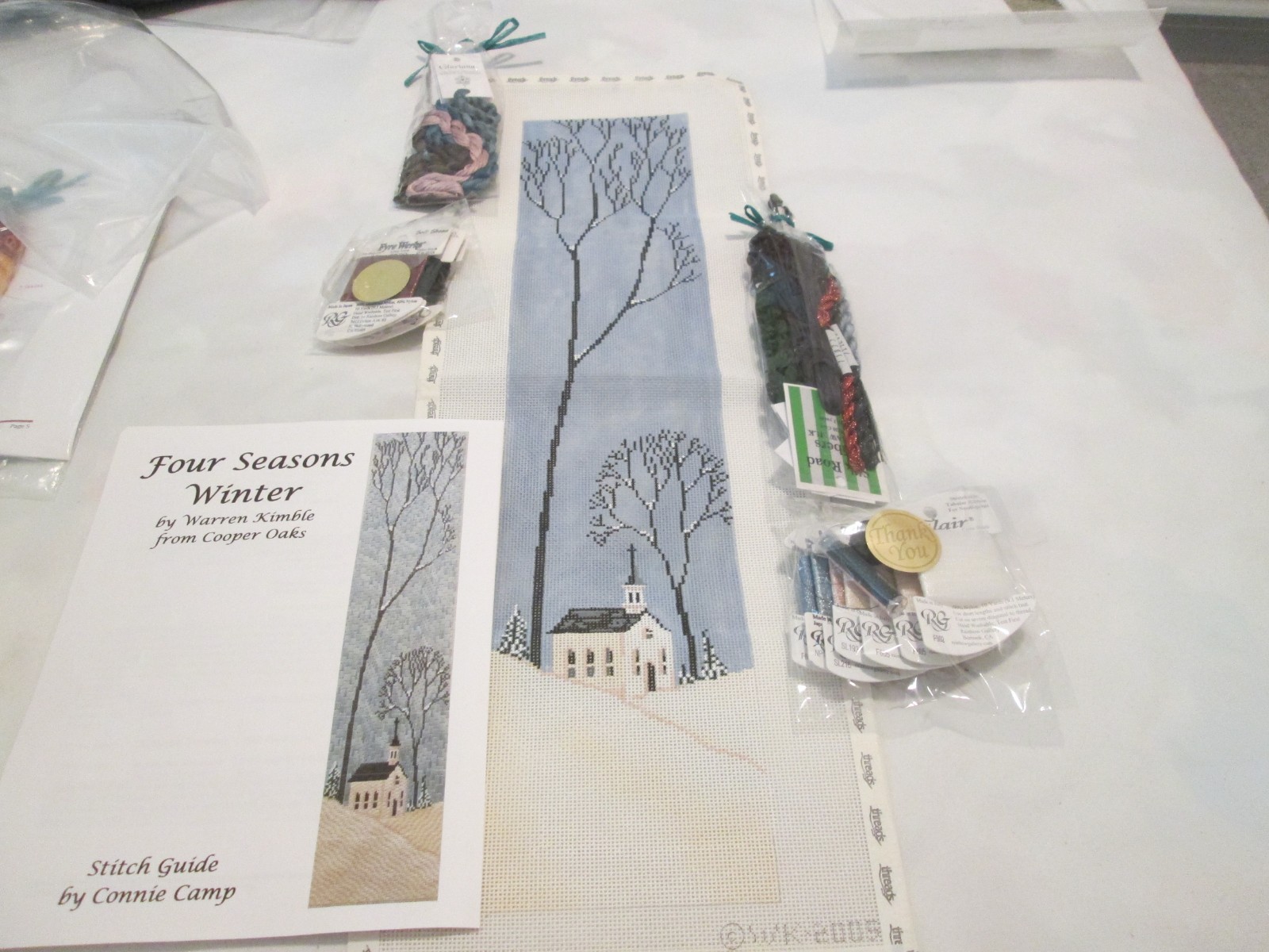 FOUR SEASONS WINTER-COOPER OAKS-HP NEEDLEPOINT CANVAS-STITCH GUIDE ...