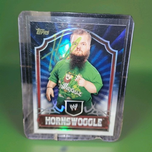 Hornswoggle SIGNED On Card RC AUTOGRAPH SIGNATURE 2011 TOPPS #26 Little ...