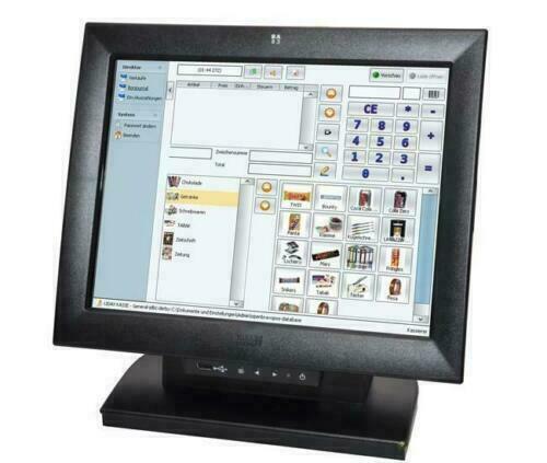 12 Zoll Touchscreen USB WINCOR POS Kassenmonitor mit Fuss / Windows 10/ ...