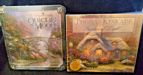 NEW Thomas Kinkade Painting Quiet Moods DVD / CD Box Set Tin & Desk ...