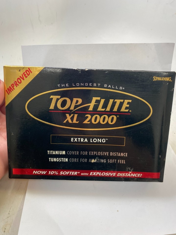 NEW Spalding Top-Flite XL-2000 Golf Balls Extra Long Distance 12 Balls ...
