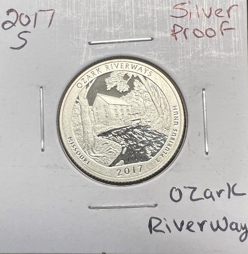 2017-S SILVER OZARK RIVERWAYS ATB QUARTER FROM PROOF SET ACTUAL COIN ...