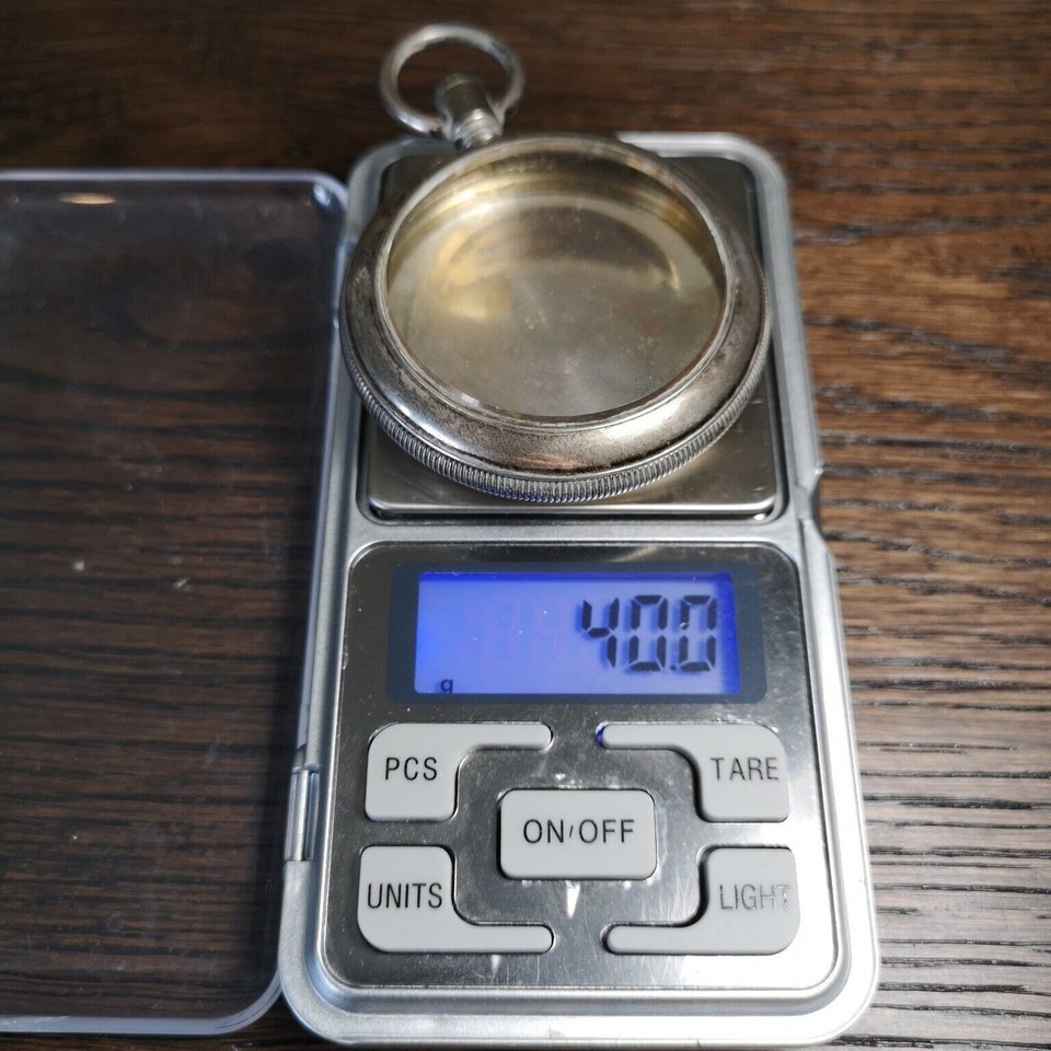 Antique Coin Silver Empty Pocket Watch Case for Project | eBay