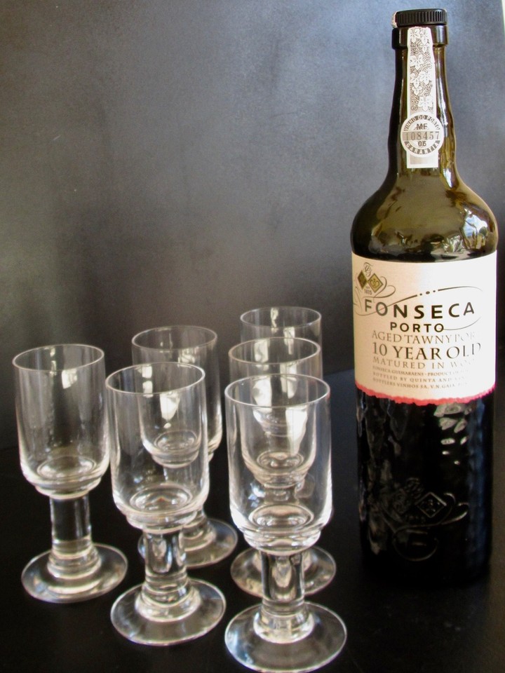 SIX Dartington Crystal 'Victoria' Sherry Glasses FT33/1 VGC | eBay UK