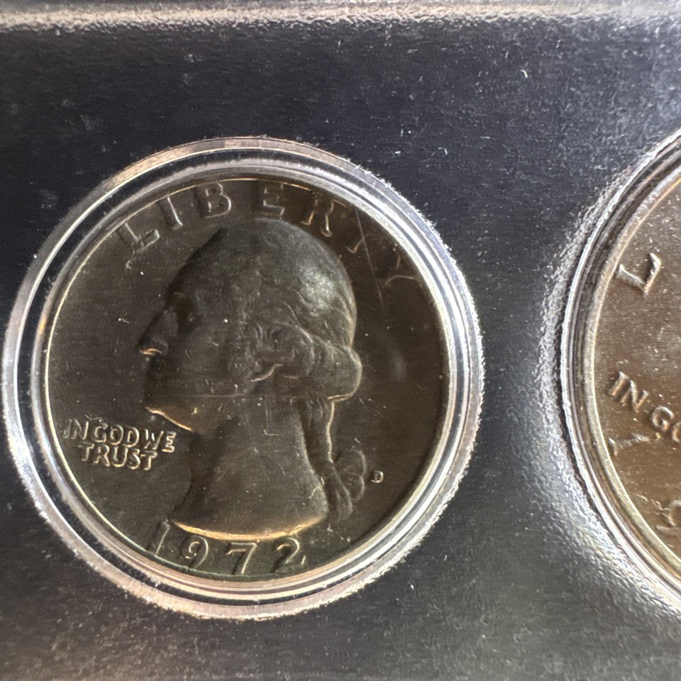 1972 Year Set 5 Coins in Circulated or Better Condition Collectible ...