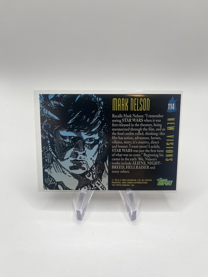 1993 TOPPS: STAR WARS GALAXY #114 NEW VISIONS: MARK NELSON | eBay