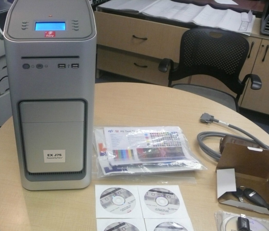 Xerox FIERY EX J75 Server Controller w- Software DVD kit and ...