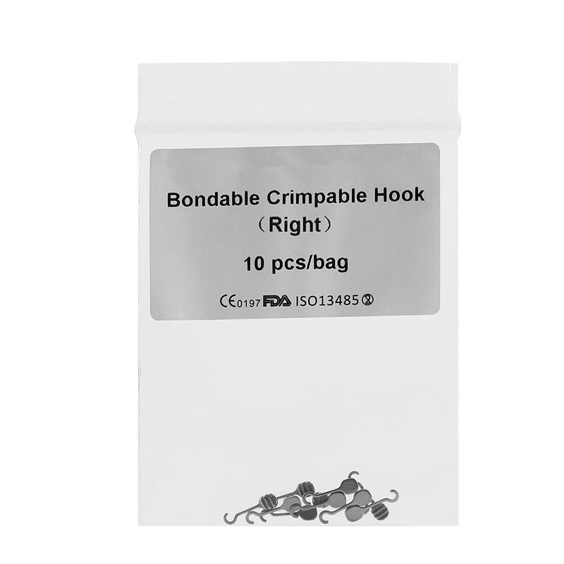 5 Bags Dental Stainless Steel Bonding Crimpable Hook Orthodontic ...
