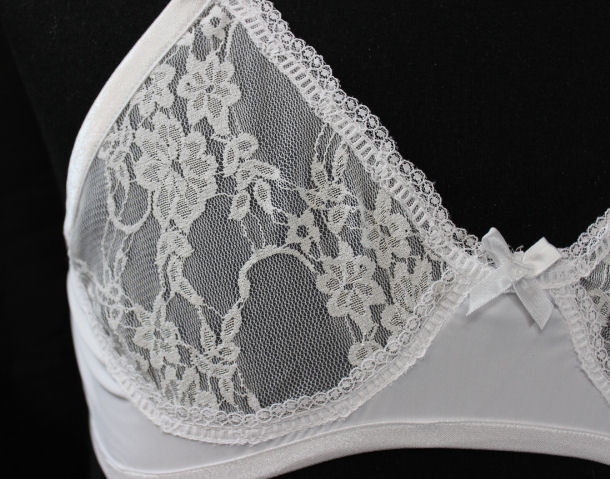 WHITE Lace Training BRA - Cross Dresses - Male Training BRA - "NEW" bra ...