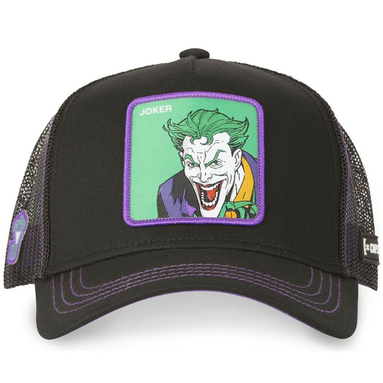 Capslab Joker JOK1 DC Comics Curved Brim Trucker Snapback Baseball Hat ...