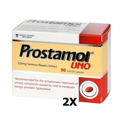 PROSTAMOL UNO 180 Caps. (2x90) Prostatic Hyperplasia NATURAL Palmetto ...