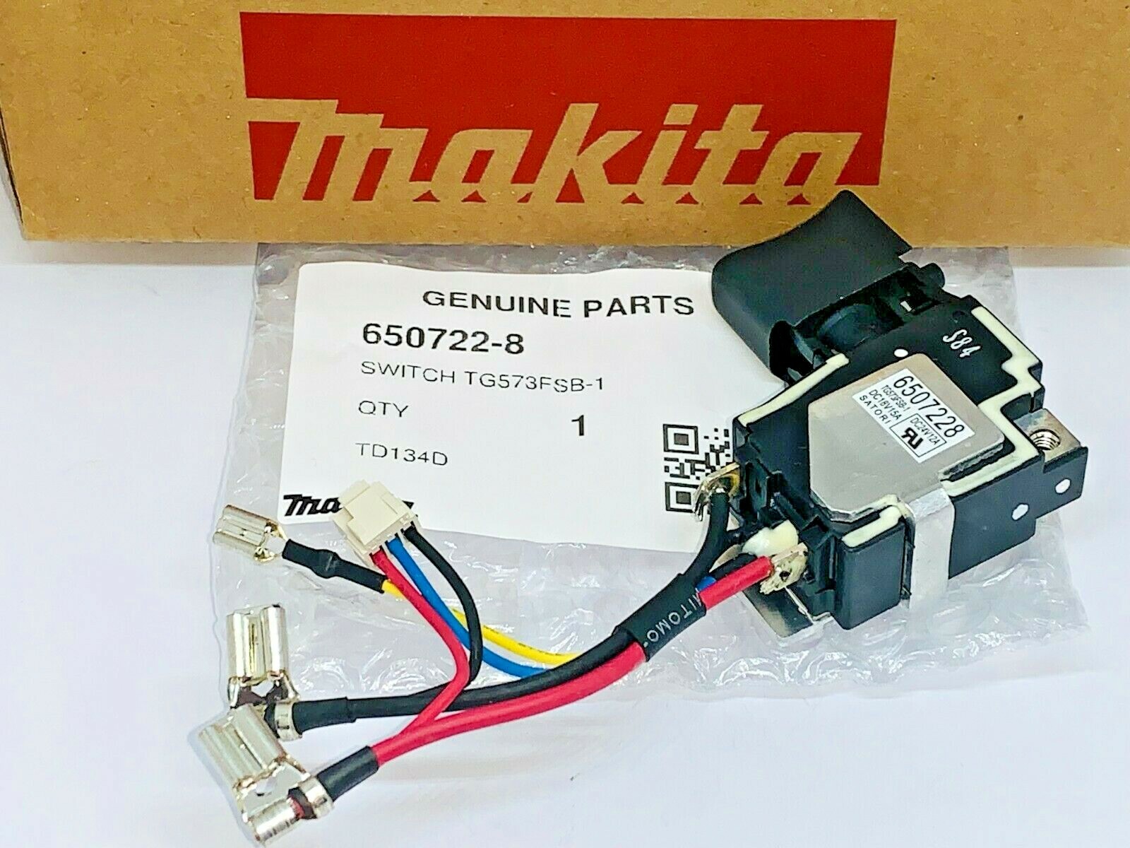 Genuine Makita Trigger Switch 650722-8 Impact Driver DTD146 DTD134 ...