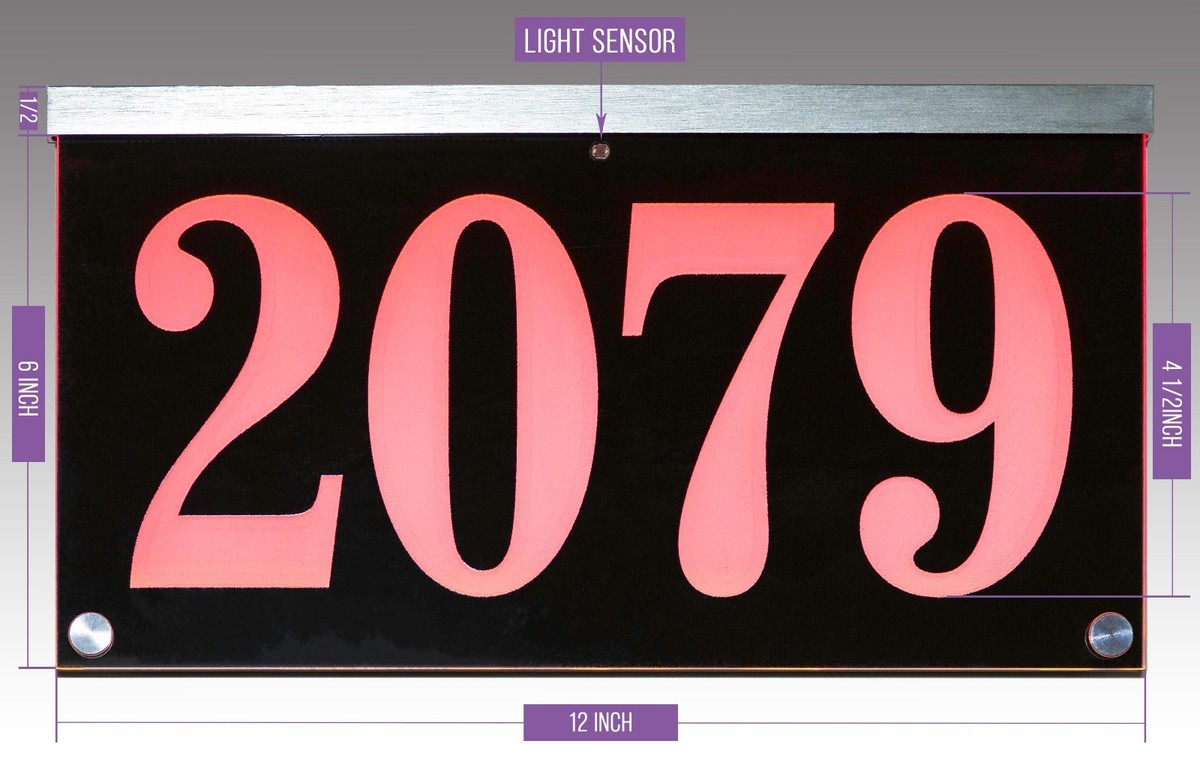 Residential Address Lighted Numbers