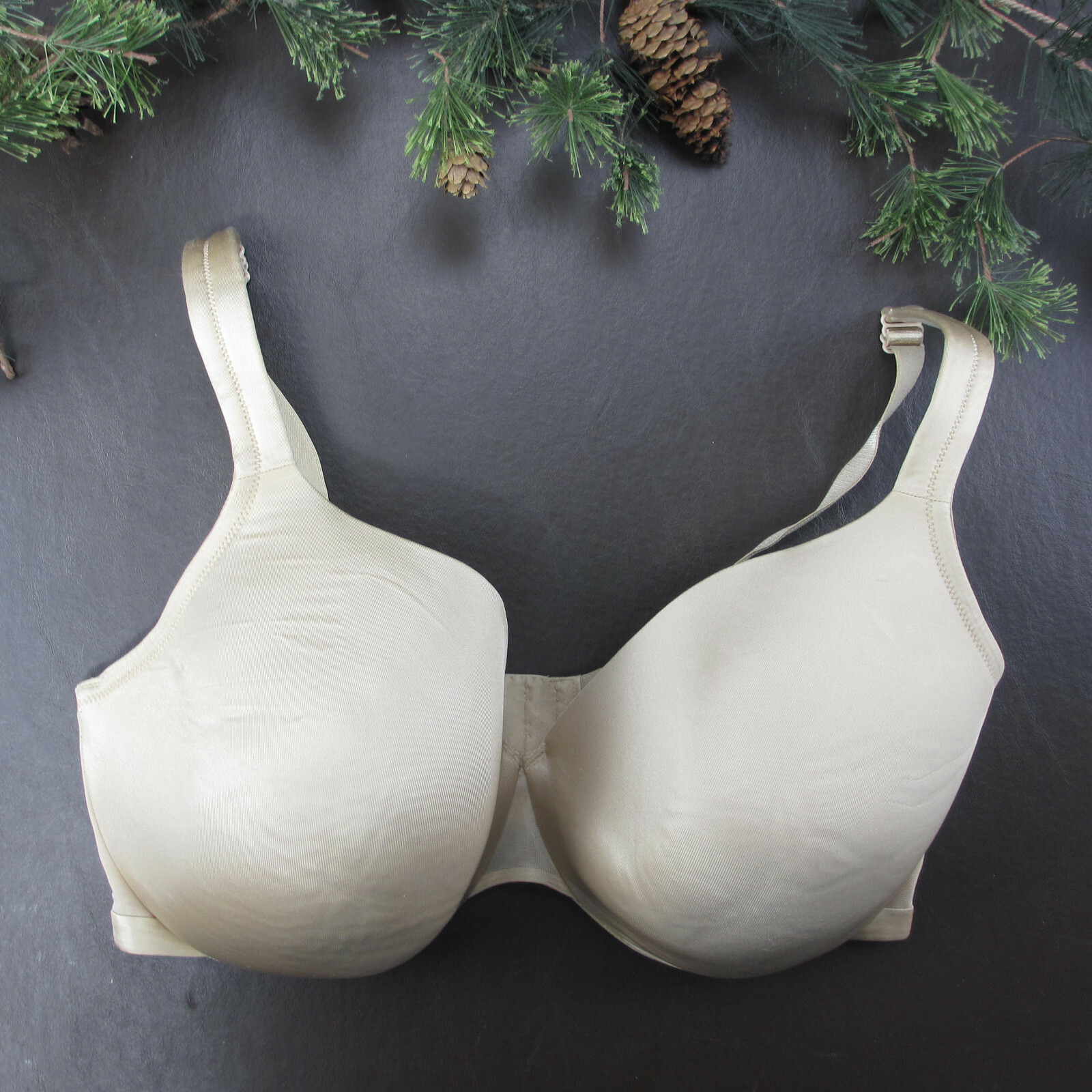 Cacique Bra Size 40F Tan Padded Underwire Adjustable … - Gem