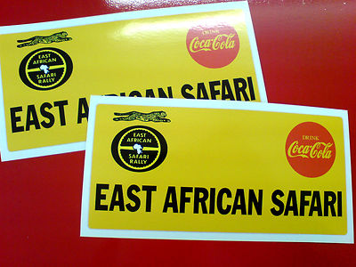 EAST AFRICAN SAFARI Race Rally Stickers Decals 2 off 150mm | eBay