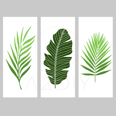 Tropical Leaf Pattern Printable