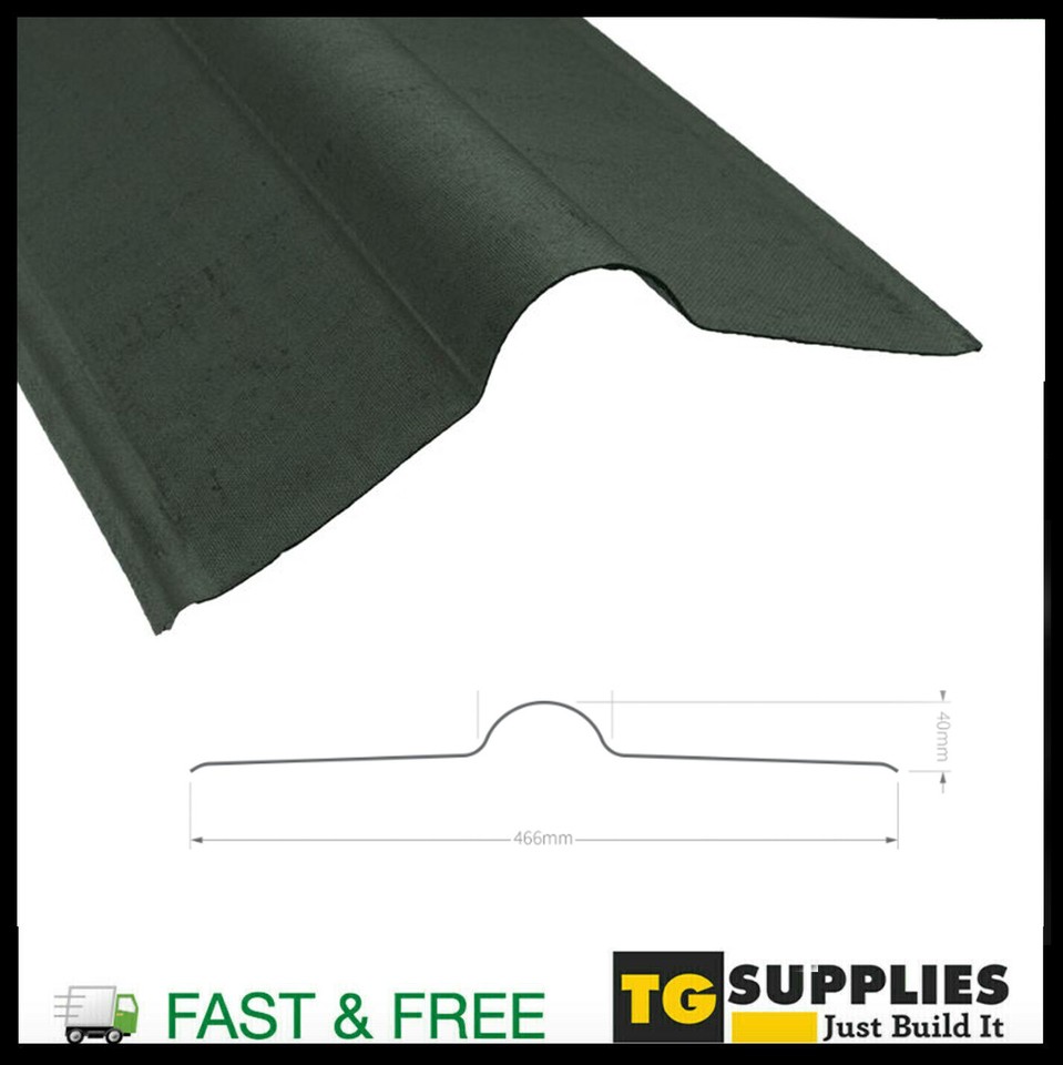 Ridge Cap For Corrugated Bitumen Roofing Sheets Fits Onduline, Gutta ...