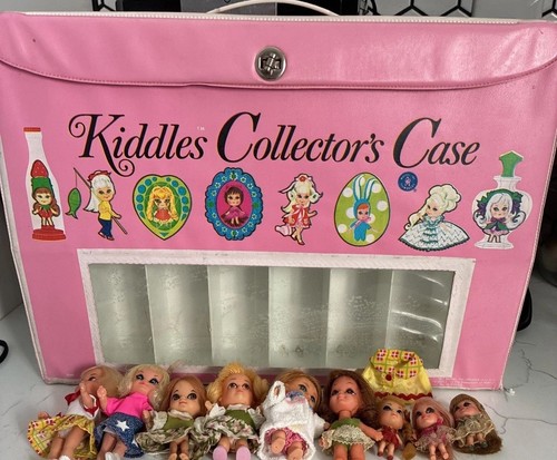 Liddle Kiddle Collector's Carrying Case 9 Clothed Dolls, Locket Dolls ...