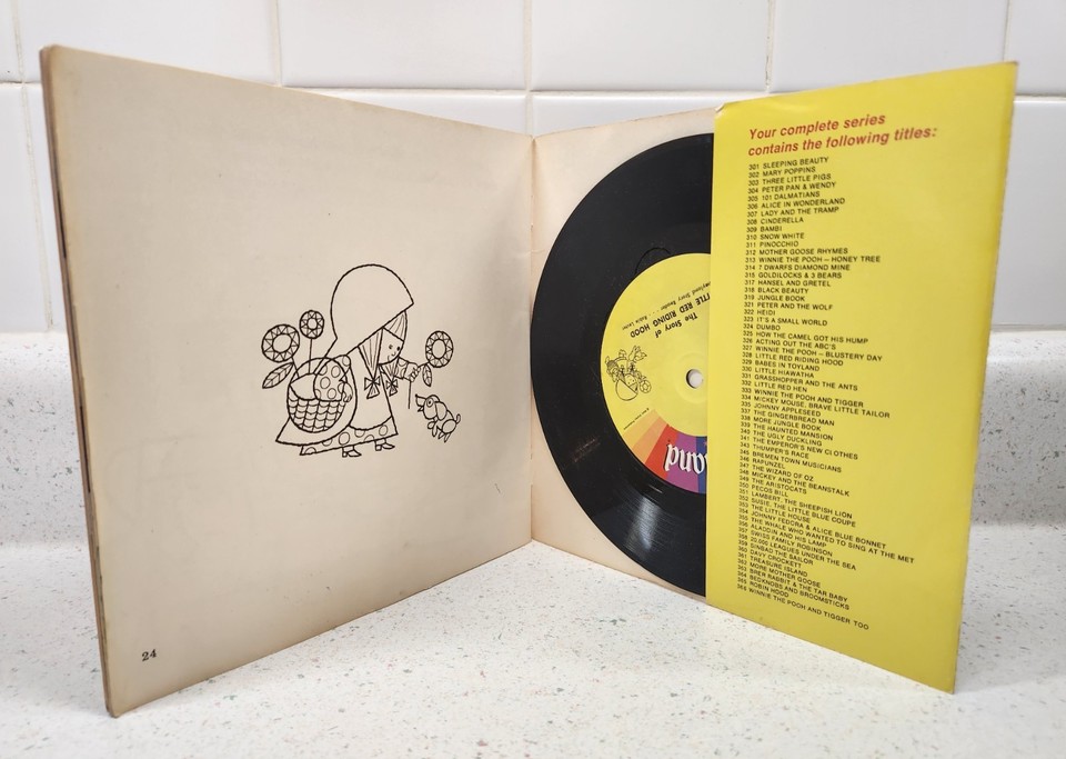 Disneyland Records The Story of Little Red Riding Hood 24p Read Along ...