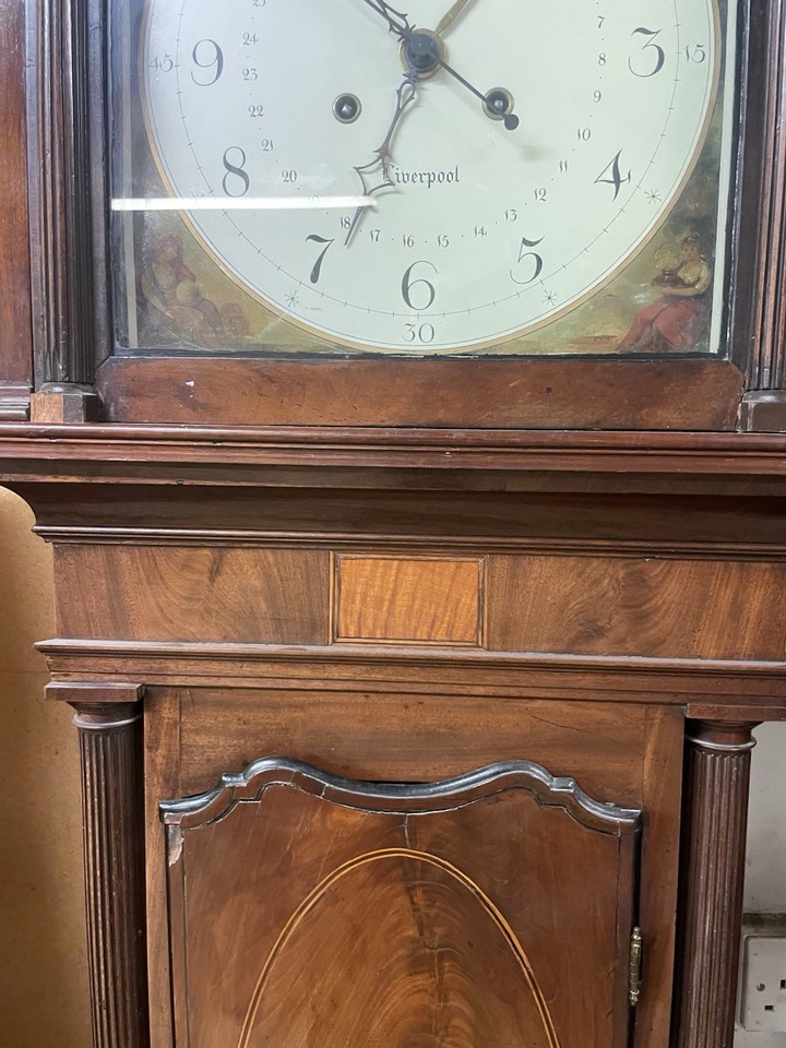 Steven Hurst Liverpool Longcase Grandfather clock with moon face dial ...