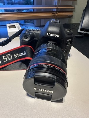 Canon EOS 5D Mark IV EF 24-105mm f/4L Camera Lens Kit USM PERFECT ...