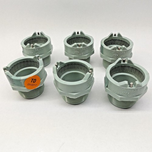 LOT OF 6 ENFIELD FRPP210 1-1/2" L141 38 MM THREADED COUPLING ASTM F1412 ...