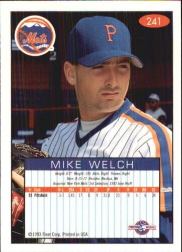 1993-94 Excel #241 Mike Welch | eBay