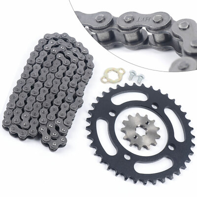 420 Chain + Front Rear Sprocket Fit 110cc 125cc Dirt Pit Bike Chinese ...