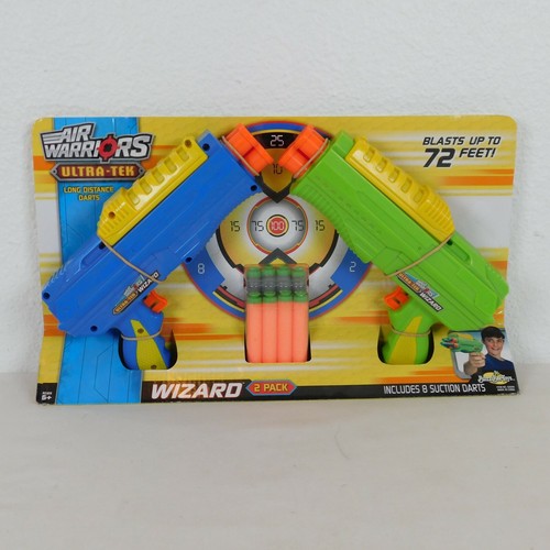 Ultra-Tek Wizard Air Warriors 2 Pack Long Distance 8 Suction Darts up ...