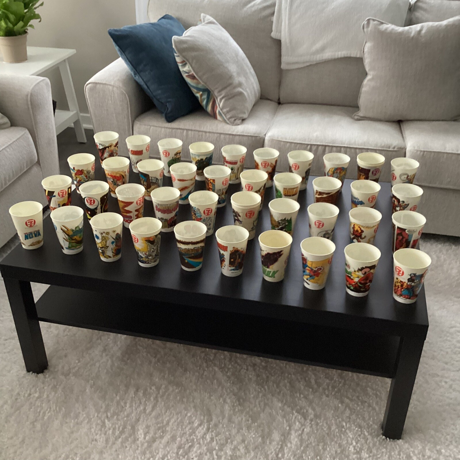 Vintage 1977 Marvel Superheroes 7-Eleven Slurpee cups. Complete set of ...