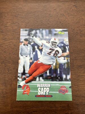 1995 Classic NFL Rookies Football Card #12 Warren Sapp | eBay