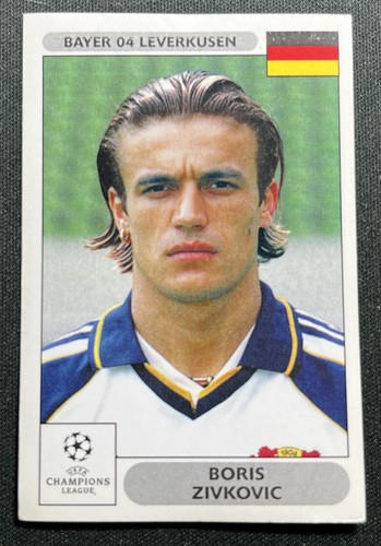 44 BORIS ZIVKOVIC BAYER LEVERKUSEN STICKER PANINI UEFA CHAMPIONS LEAGUE ...