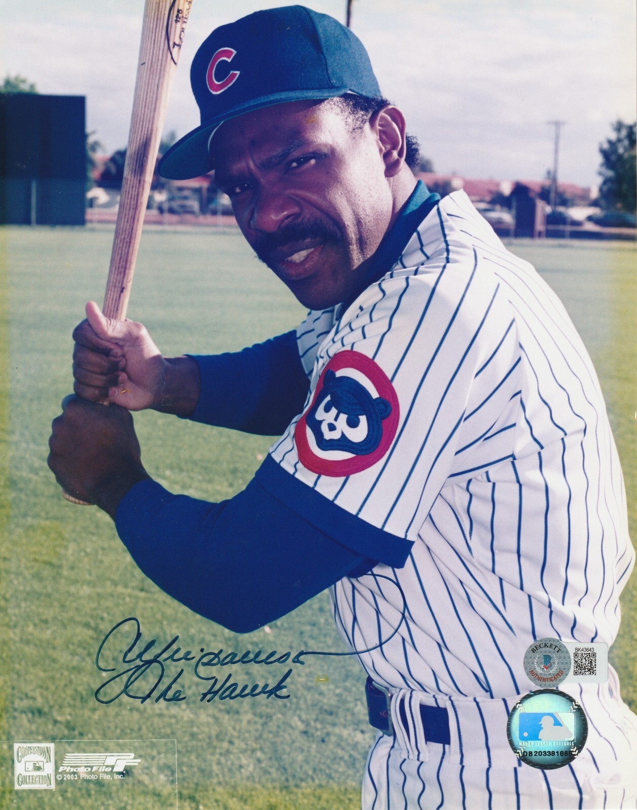 ANDRE DAWSON Signed Chicago CUBS 8x10 PHOTO Beckett Authentic (BAS) w ...