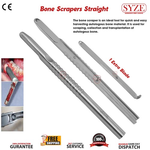 SYZE® Dental Implant Bone Collector & Scrapers Grafting Instruments Set & Single | eBay UK