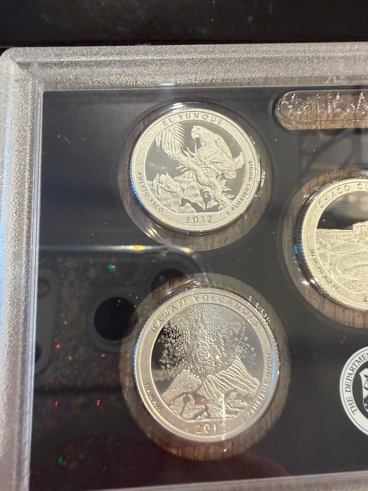 2012 United States Mint America the Beautiful Quarters SILVER Proof Set ...