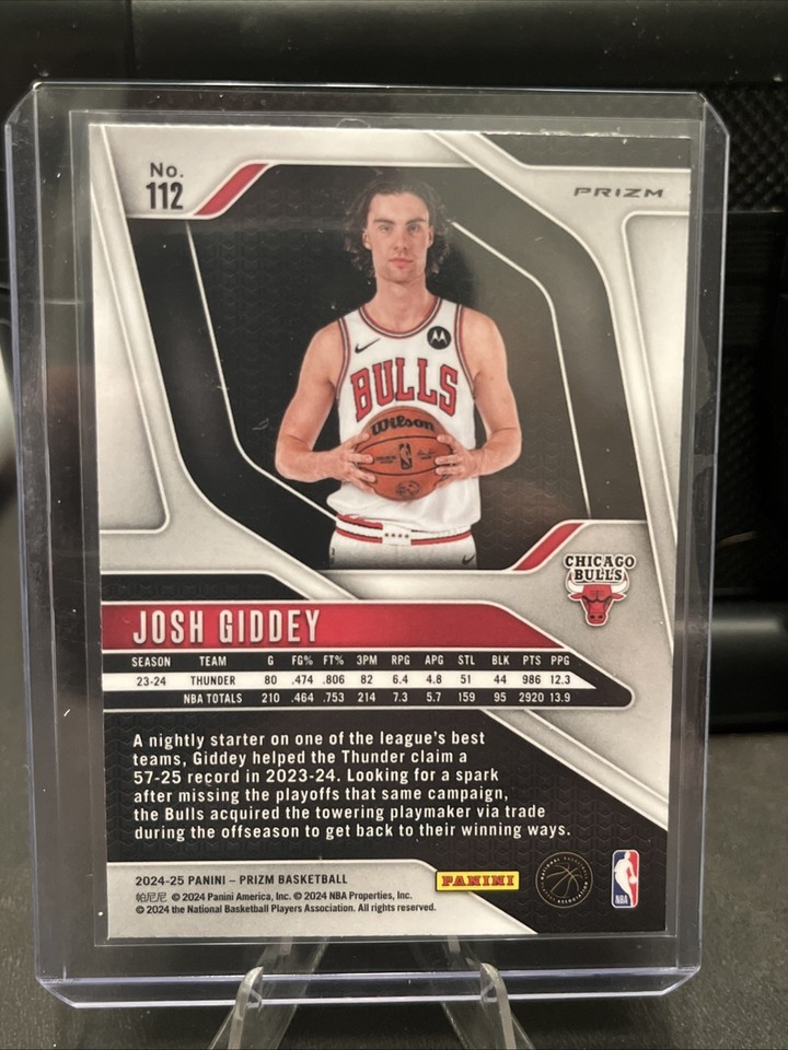 2024-25 Panini Prizm - Josh Giddey #112 Red Ice Prizm | eBay