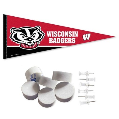 Wisconsin Badgers Wall Banner Pennant Flag | eBay