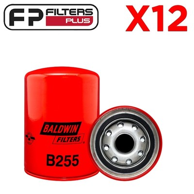 12 x B255 Baldwin Oil Filter Fits Sullair Compressors, Eaton ...