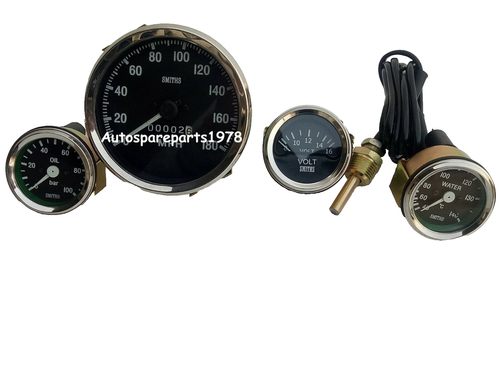 Smiths 52mm Kit Temp Oil Volt Gauge Speedo 0-180MPH dans le sens ...