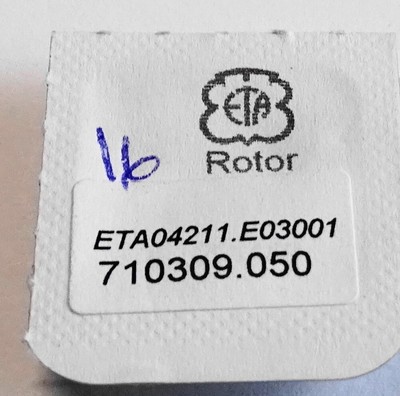 ROTOR MONTRE ETA E03.001 PART.4211 | eBay
