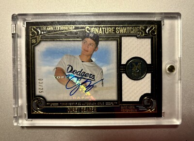 Corey Seager 3/25 2016 Topps Museum Signature Swatches Dual Auto Relic ...