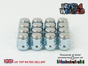 16 x Chrome Wheel Nuts For Honda S2000 1999 to 2004 With OEM Alloy ...