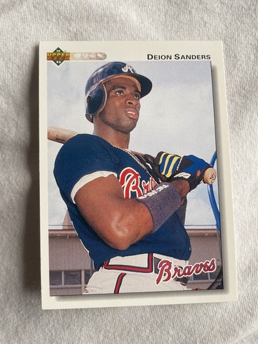 1992 Upper Deck Deion Sanders Rookie Card 247 Atlanta Braves MINT | eBay