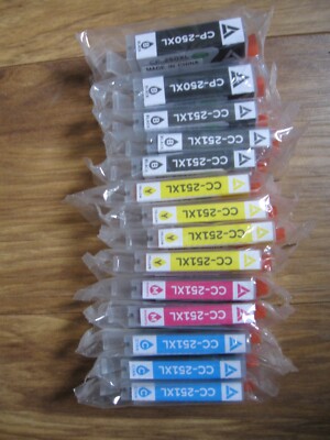 10pk PGI-250XL CLI-251XL Ink +Chip SET For Canon PIXMA MG6320 MG5420 ...