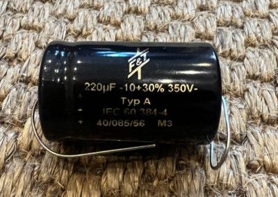 Axial 220 uF (220 μF) 350V F&T Capacitor for valve amp. | eBay