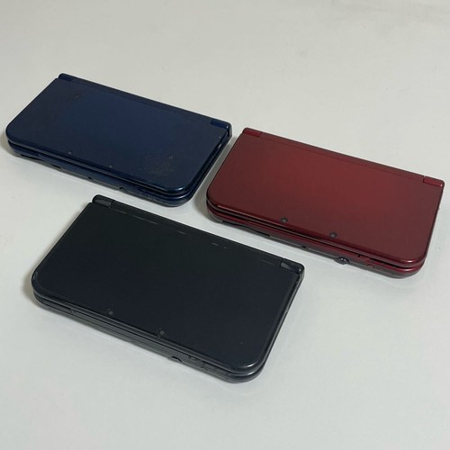 Lot of 3 New Nintendo 3DS LL Consoles Red Black Navy Tested | eBay