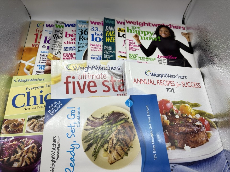 Cooking Magazines And Books Lot of 13 Weight Watchers 2013 2010 2014 ...