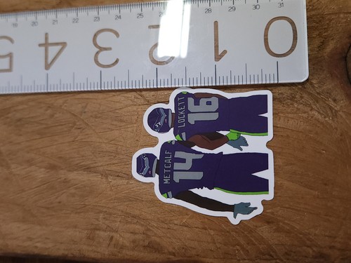 DK Metcalf Tyler Lockett Seattle Seahawks Sticker Seattle Seahawks ...