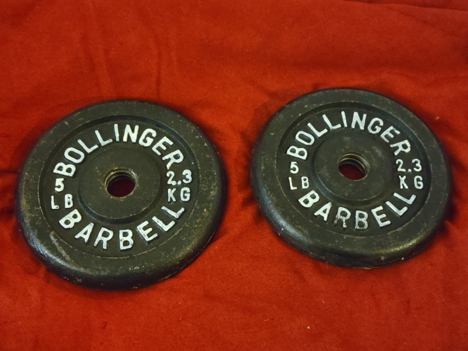 (2) Vintage Bollinger Barbell 5 Lbs Weight Plates | eBay